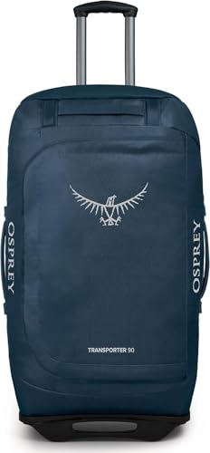 Osprey Transporter 90L Wheeled Travel Duffel Bag, Venturi Blue