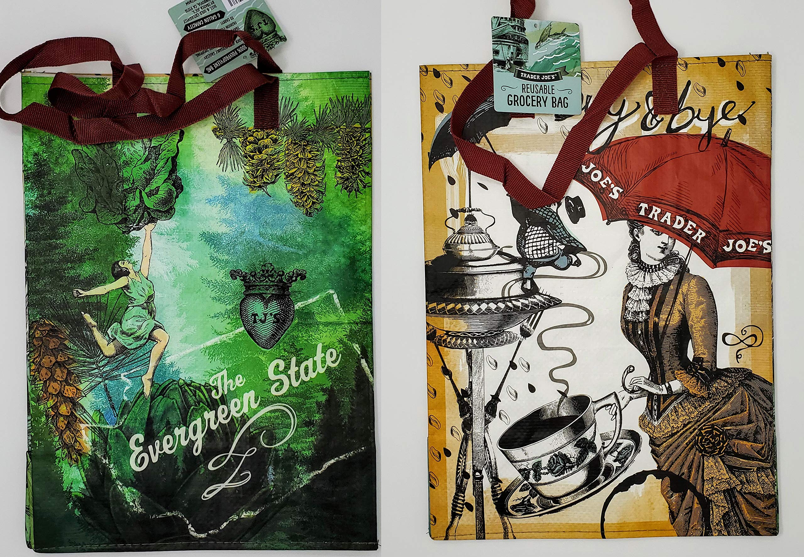 Trader Joes Reusable Grocery Shopping Tote Bag (Washington)