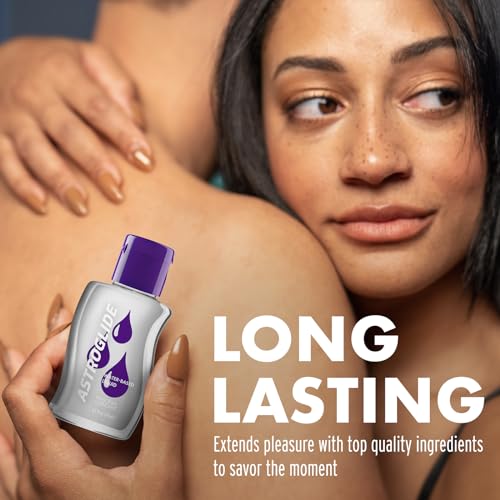Astroglide Water Based Lube (2.5oz), Liquid Personal Lubricant for Long-Lasting Pleasure for Men, Women and Couples, Safe for Toys, Travel-Friendly Size
