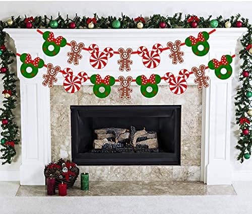 Christmas Tree Decorations Candy Garland for Merry Christmas Candy Cutouts Banner Decorations for Kids Birthday Party Baby Shower Decorations