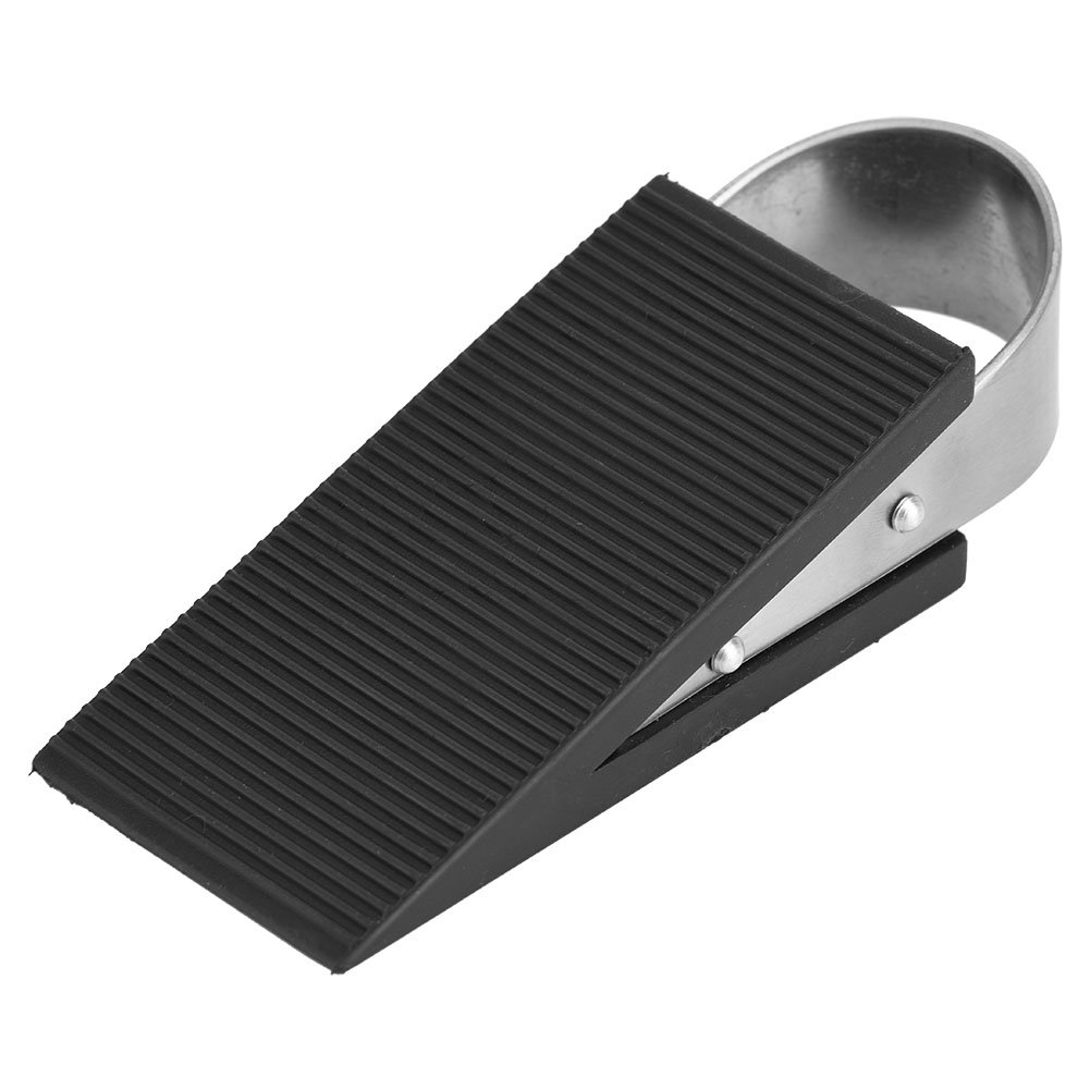 TOSEN 1Pc Rubber Stainless Steel Door Stop Wedge Block Stopper Safety Protector, Ideal for Home and Office,Door Stop, Wedge, and Block