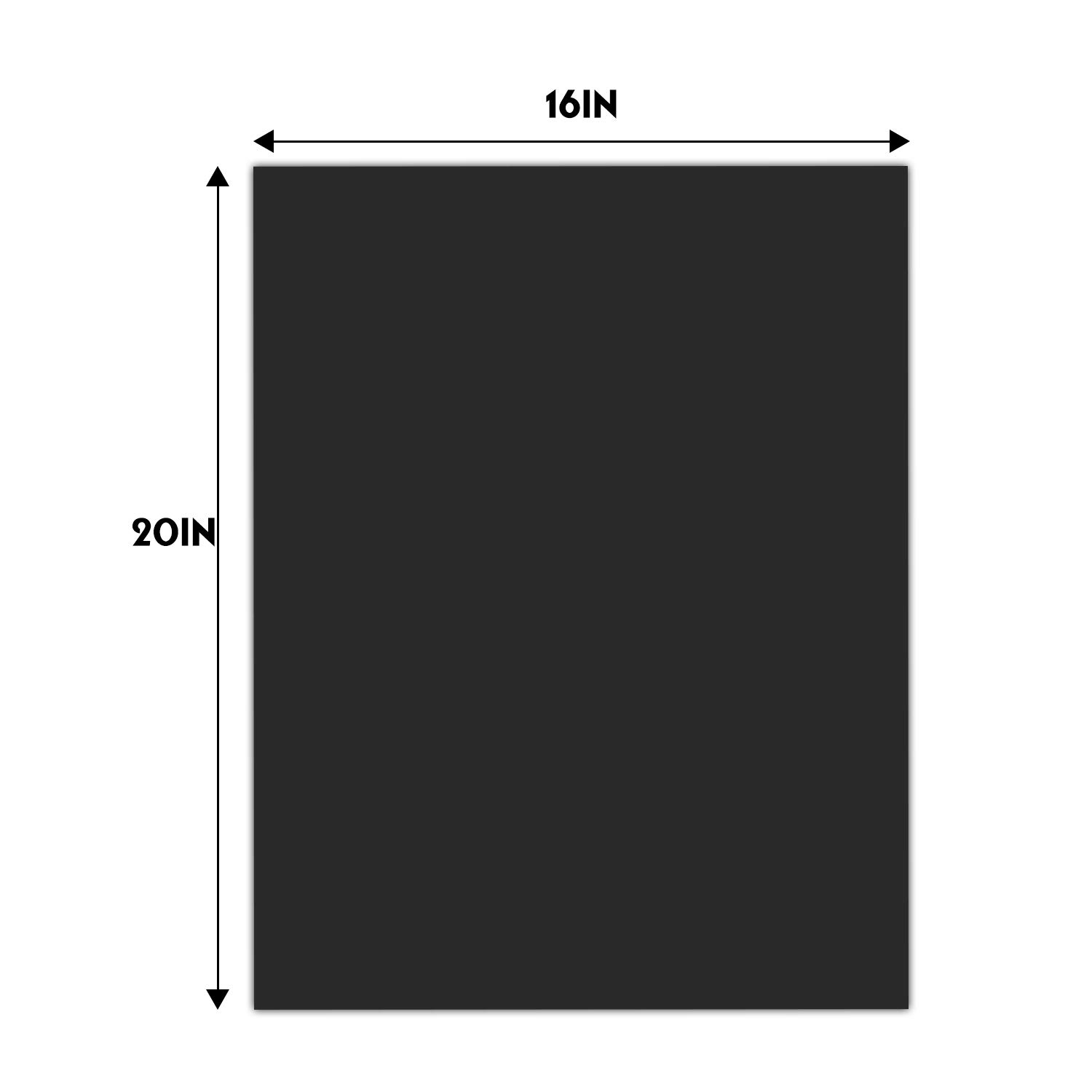 50 16x20 UNCUT mat matboard Black Color