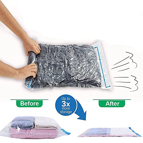 Travel Must Haves 8pcs Packing Cubes for Suitcases + 4pcs Compression Vacuum Storage Bags + Travel Dispenser Bottles Set, Packing Cubes for Carry on Suitcase Travel Essentials (pink)