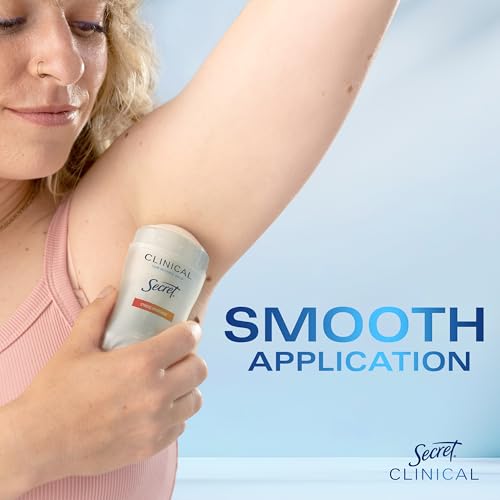 Secret Clinical Strength Antiperspirant Deodorant for Women, Stress Response, 3X Stress Protection, 72hr Sweat & Odor Protection, PH Balancing Minerals, Invisible Solid, 1.6 oz (Pack of 2)