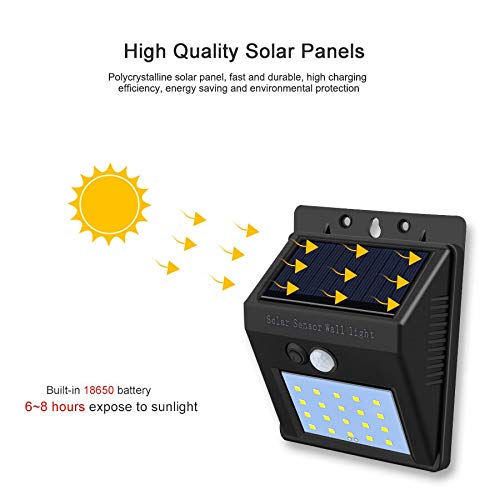 ZeZhen LED Light Bulbs LED Wall Lamp PIR Motion Sensor Solar LED Lamp 20 40 LEDs 1200mAh Battery Solar IP65 Outdoor Garden Street Path Lights LED Light Bulb (Color : B 40Leds)