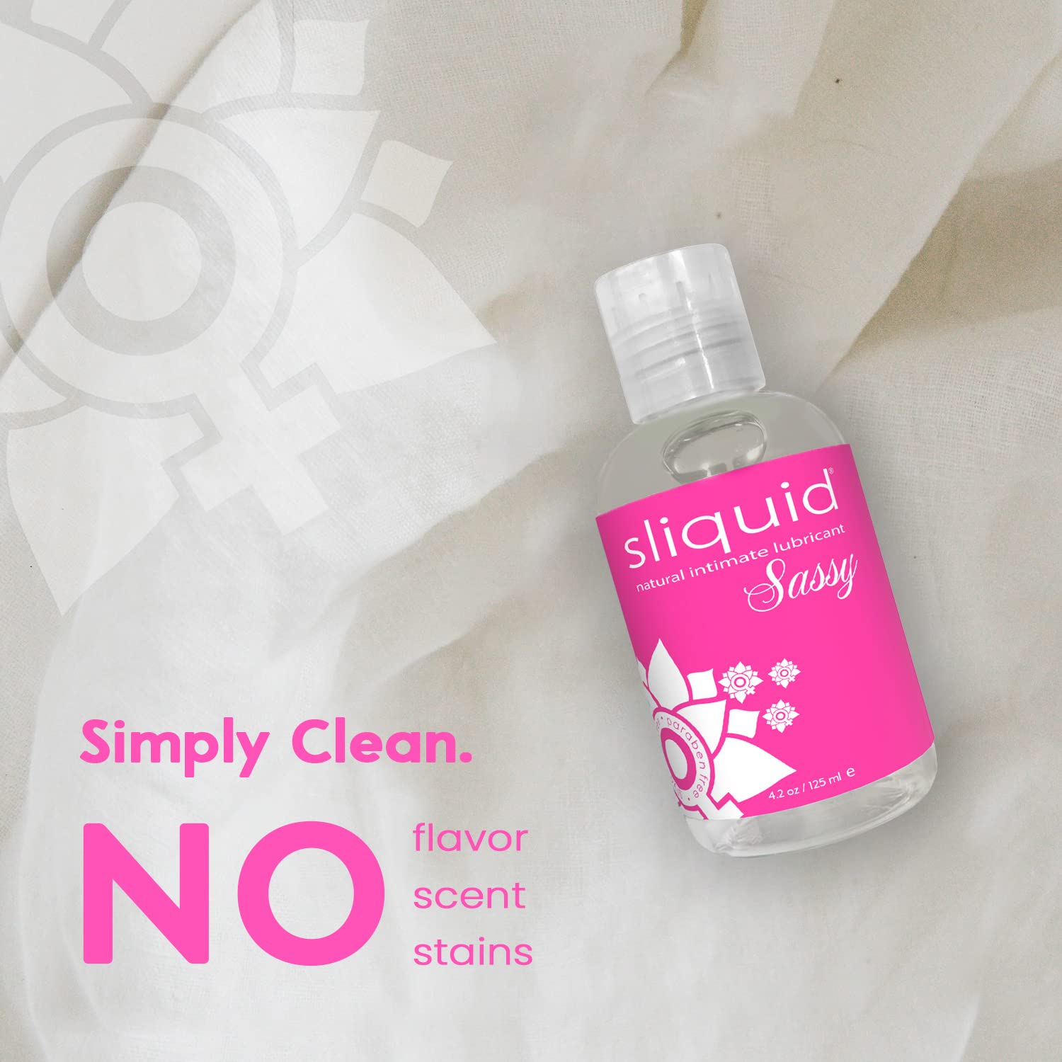 Sliquid Sassy Water-Based Lube - Thick, Long-Lasting Gel, Natural Lube for Women/Men/Couples, Unscented, 4.2 Fl Oz