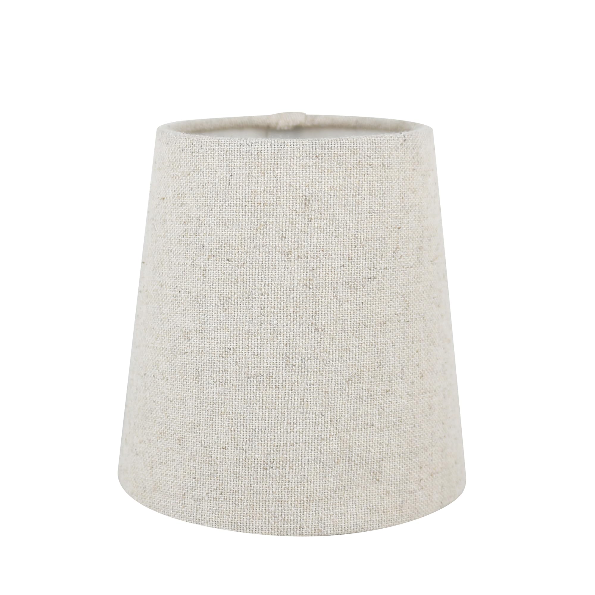 Meriville Chandelier Lamp Shades, 3.5-inch by 4.5-inch by 4.5-inch, Clip-on (Set of 2, Natural)