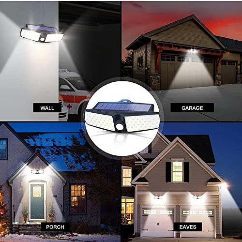 YOOMAO 100 LED Super Bright Outdoor Solar Lamp PIR Motion Sensor IP65 Waterproof Wall Light 270 ° Wide-Angle Lighting Garden Lights