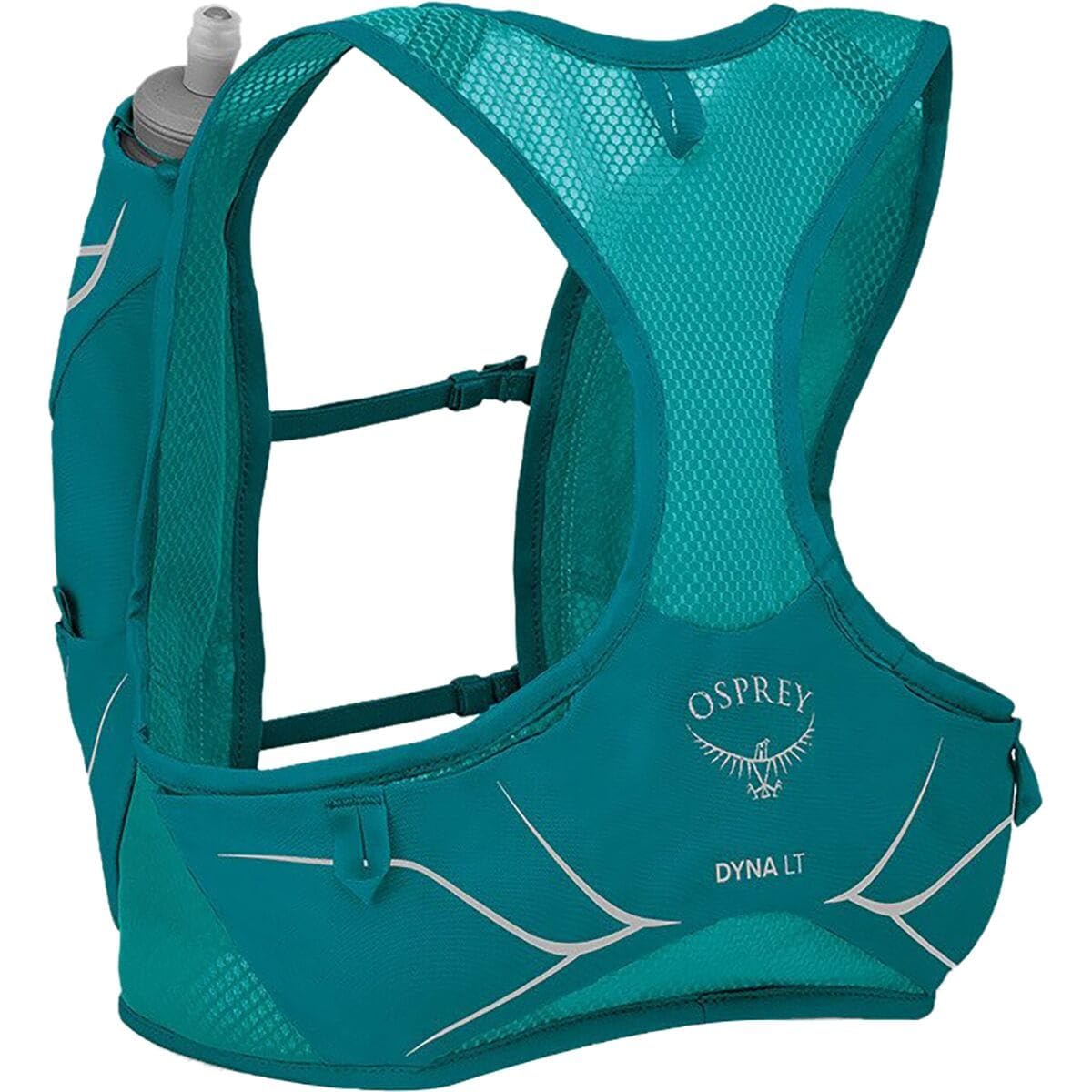 Osprey Dyna LT Women's Running Hydration Vest with Hydraulics Soft Flasks, Verdigris Green, Medium