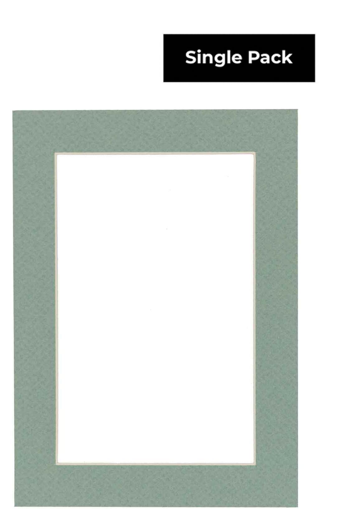 16x20 Mat Bevel Cut for 12x16 Photos - Acid Free Seafoam Green Precut Matboard - for Pictures, Photos, Framing - 4-ply Thickness