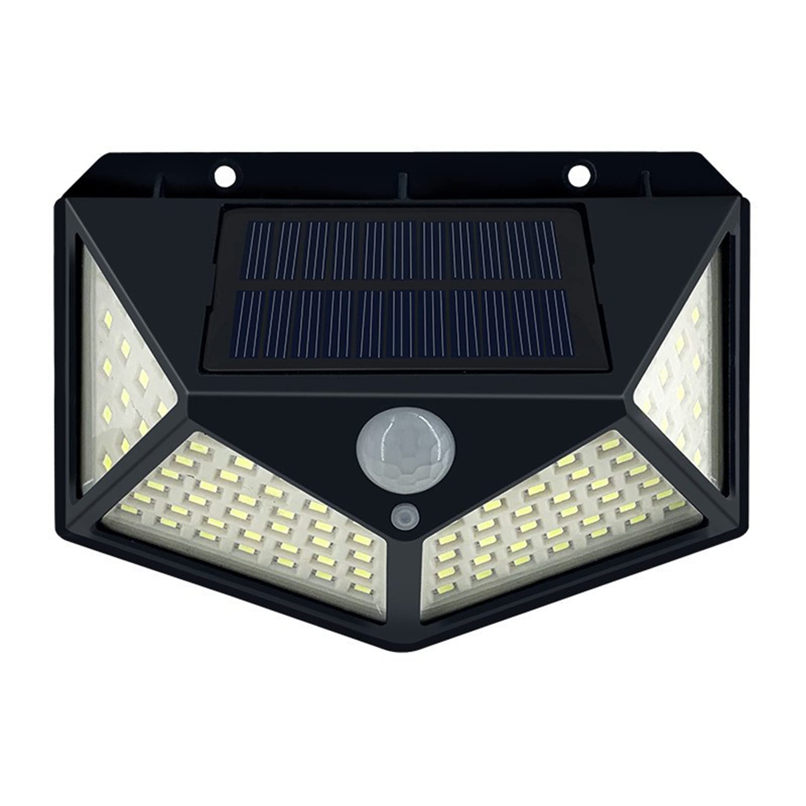 ERYUE Outdoor lamp, Solar Wall Light Motion Sensor 100 LEDs Outdoor Waterproof Solar LED Wall Lamp PIR Solar Powered Landscape Path Lights Auto On/Off for Fence Front Door Gate Balcony Yard Garden