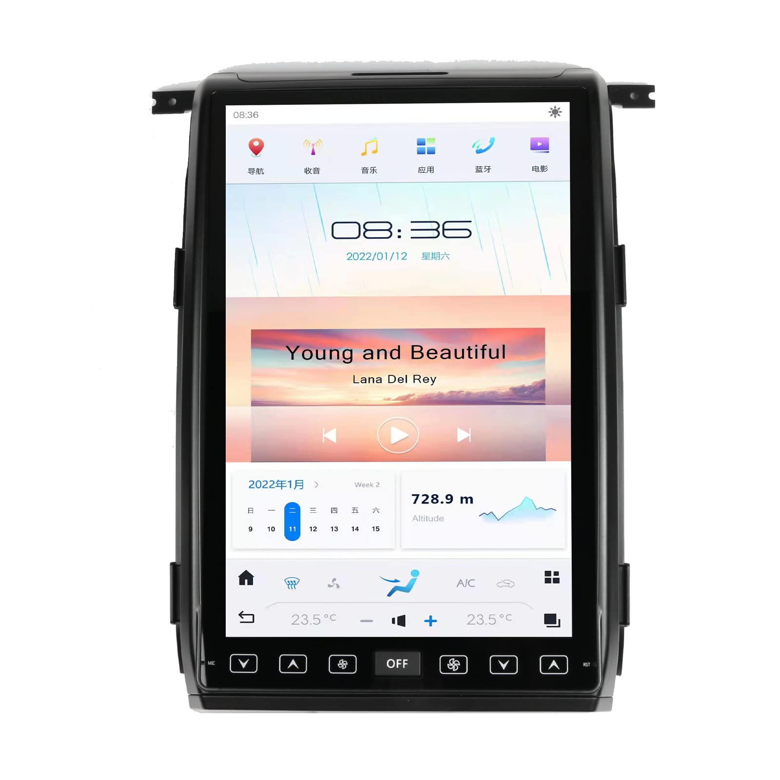 NAKEVICH 14.4 Inch Qualcomm Android 11 Car Radio for Ford F150 F-150 2009 2010 2011 2012 Stereo Upgrade Tesla Style Dash IPS Touch Screen Android Auto GPS Navigation Multimedia Player