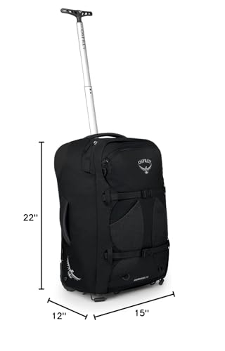Osprey Fairview Women's Wheeled Travel Pack 36L, Black