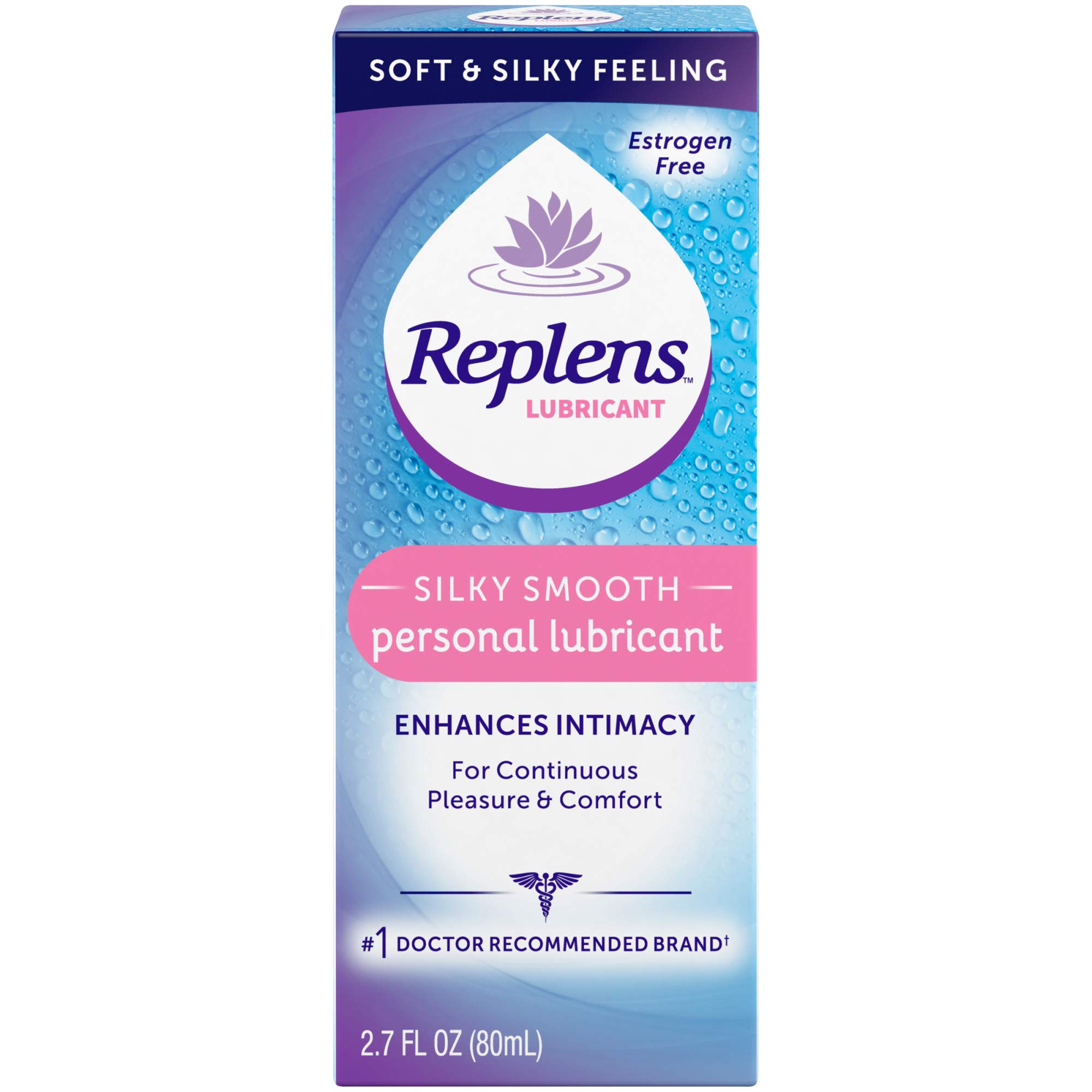 Replens Silky Smooth Personal Lubricant 2.7 fl oz bottle