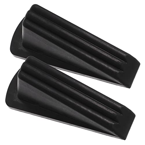 Ciieeo 2Pcs Doorstop Wall Protector Door jam Door Stop Alarm Door Stop Block Flexible Door Stops Bedroom Door Stopper Floor Door Stops Black Door Stop Stoppers Anti-Collision Rubber