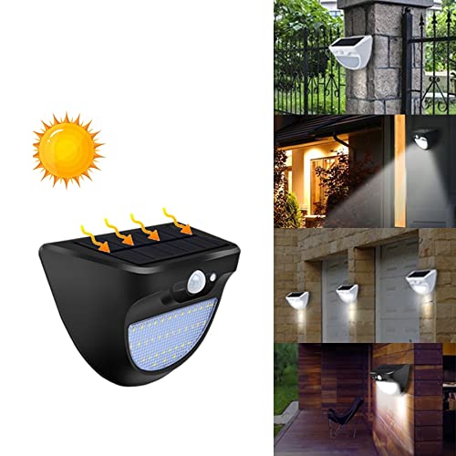 GSZZBHDP ZeZhen LED Strip Lights 1pack Outdoor LED Night Light Waterproof Solar PIR Motion Sensor Wall Lamp Auto Switch Solar Street Porch Path Fence Garden Lighting LED Light Bulb