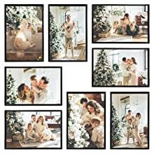 Mingting Magnetic Picture Frames 15 Packs-Fridge Magnetic Photo Frames-Holds 4 x 6 Inches Photos,Black