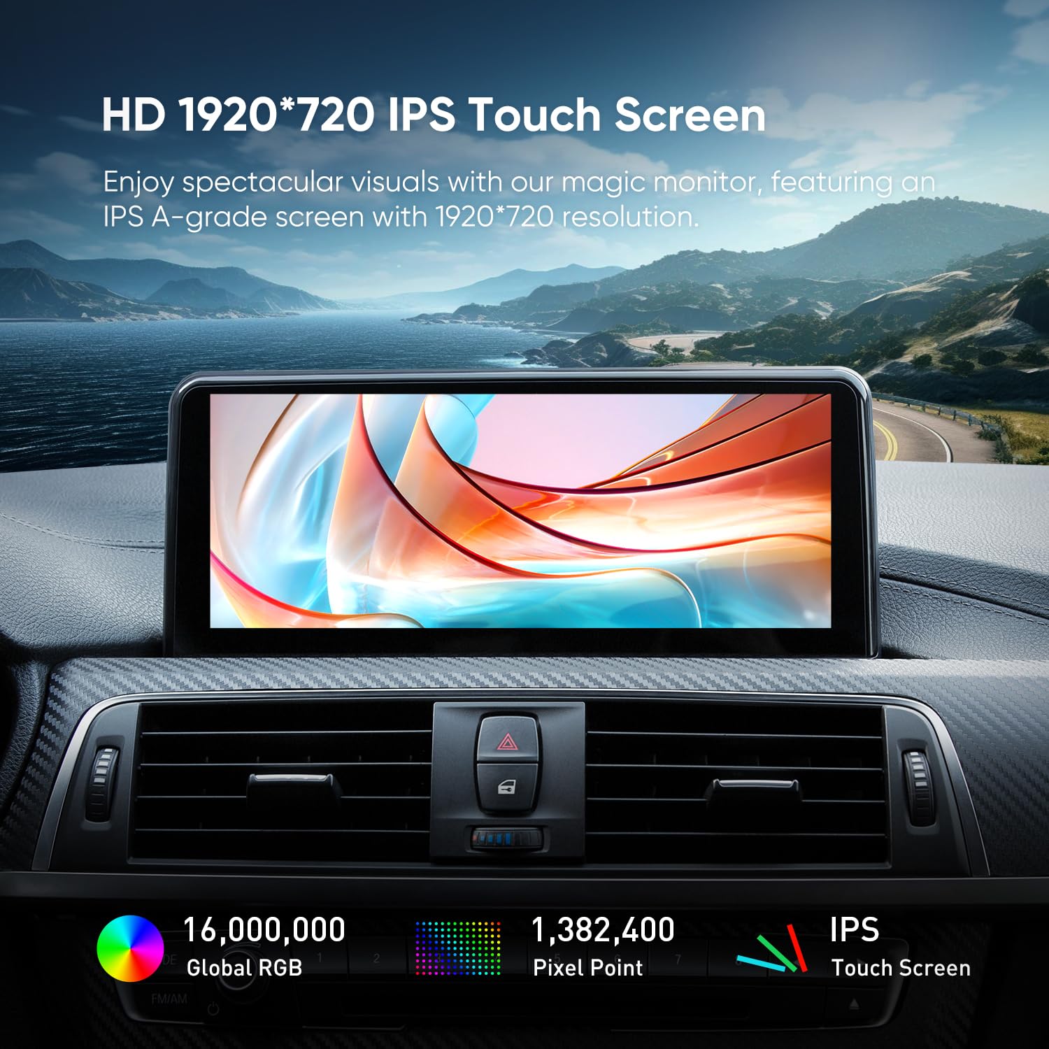 10.25 Qualcomm(4G+64G) 8Core 5G WiFi 1920 * 720 Android10 Car Stereo Radio for BMW 3 4 Series F30 F31 F34 F35 F32 F33 NBT System Support Carplay Android Auto 4G Bluetooth Navigation Multimedia Player