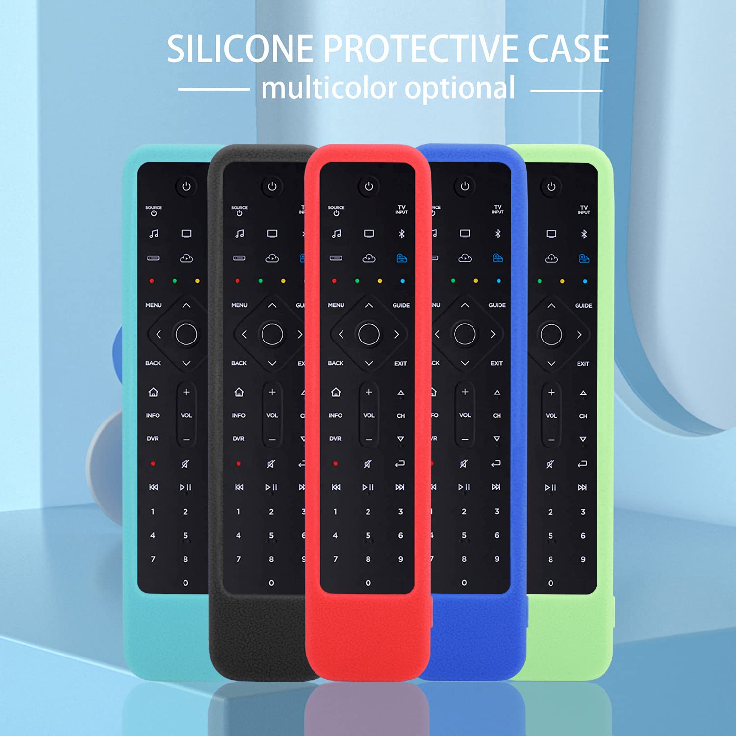Protective Silicone Remote Case for Bose Soundbar 500 700 Remote Control, Shockproof, Washable and Skin-Friendly Cover, Non-Slip and Durable (Black)