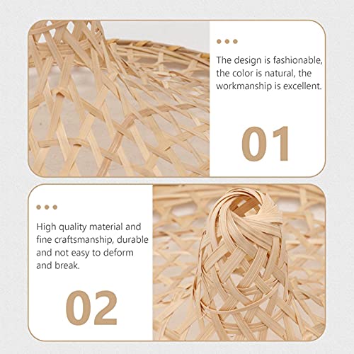Uonlytech Floor Lamp Shade 2pcs Womens Sun Straw Hat Summer Beach Sun Hat Straw Beach Hat Womens Straw Panama Hat Straw Hat for Girl Women Rattan Lamp Shade