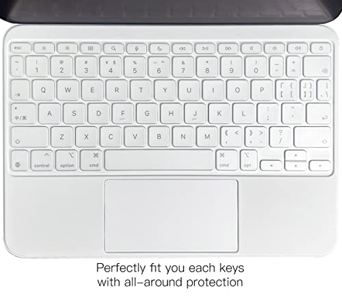 CaseBuy Ultra Thin Keyboard Cover for 2022 Apple 10.9 inch iPad(10th Generation) Magic Keyboard Folio Protective Skin, US Keyboard Layout