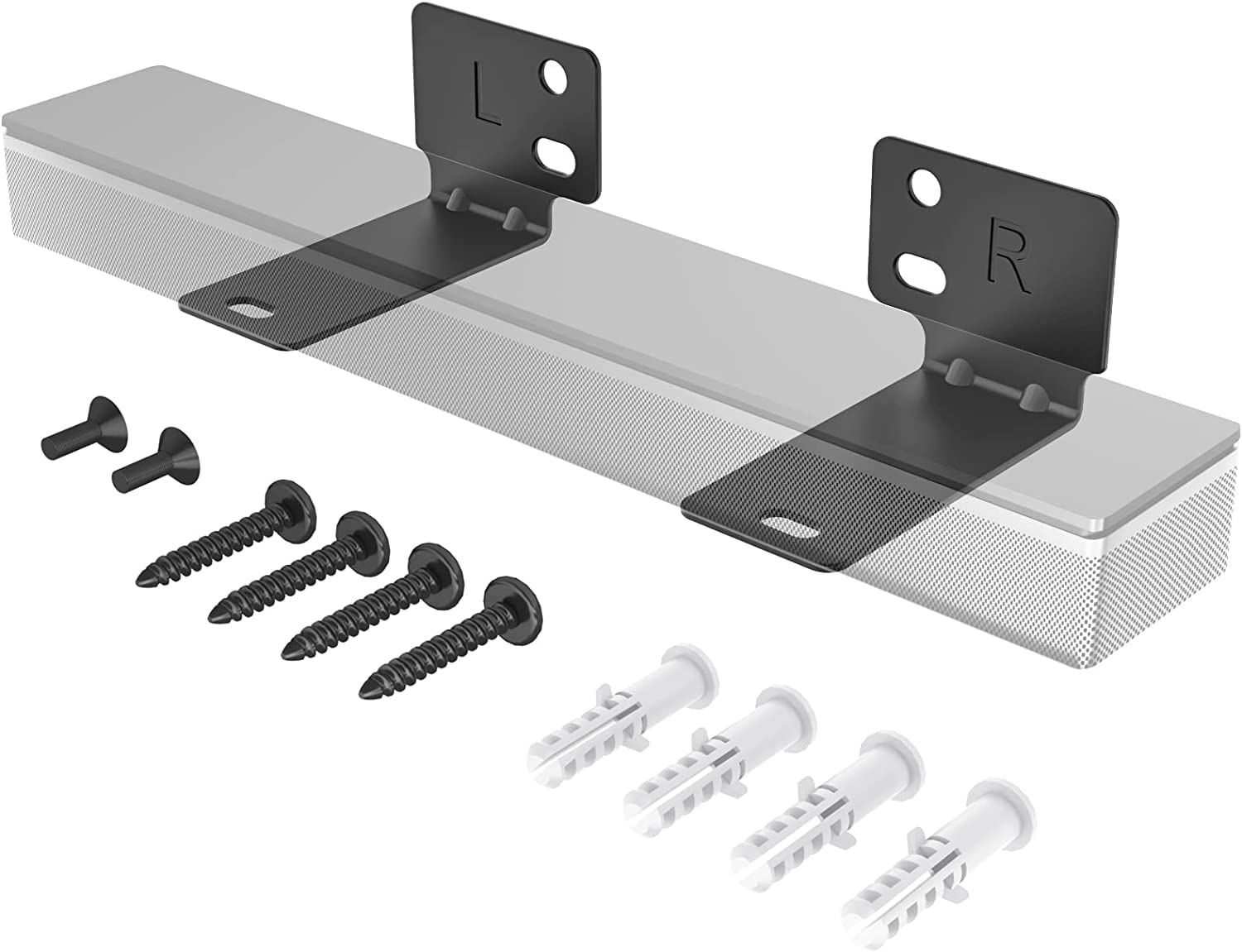 WFSZBP Black Wall Mount Bracket for Bose WB-300 Soundbar 300 500 700 850 900 Speaker