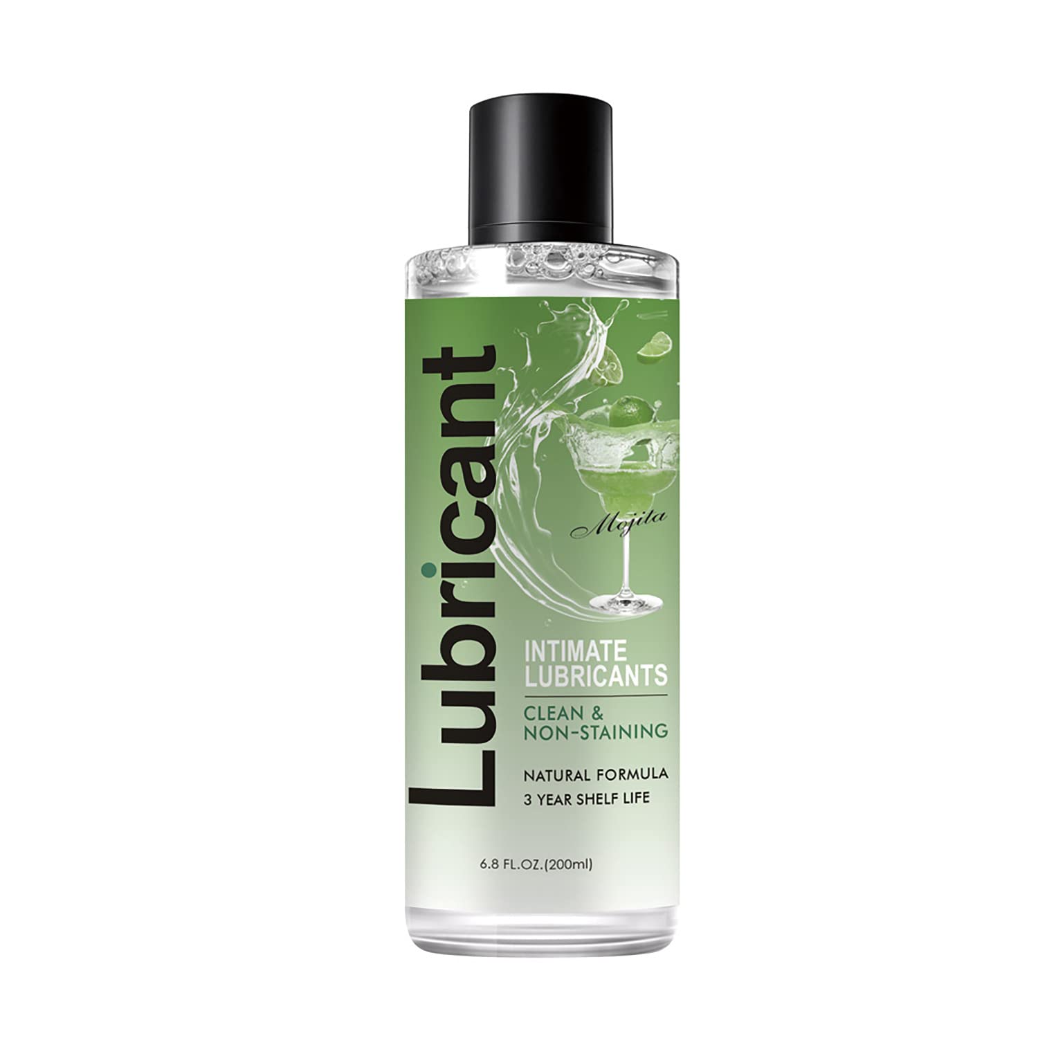 BED GAME No-Alcohol Water-Based Personal Lubricant, No Rinse Mojito Flavored Lube, Intimate Longlasting Non-Sticky Gel for Couples Massage (Mojito)