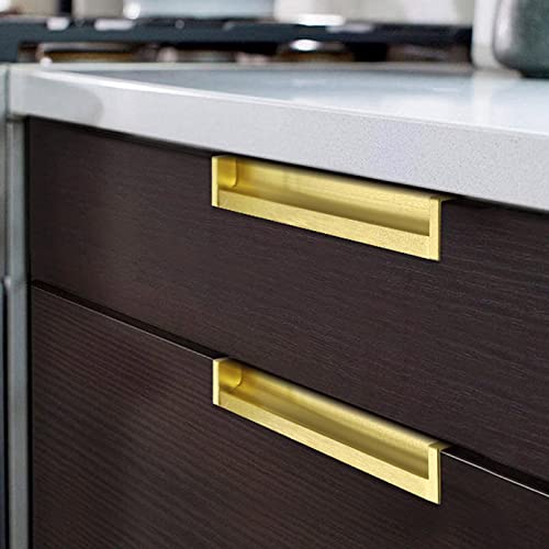 Recessed Pulls ,Sliding Door Handle, Maniglie Incasso Porte scorrevoli,Maniglie Nascoste Cabinet Maniglie Quadrata Cassetti per Cassetti Armadi Scarpiere Armadi Comodini ECC 2 Pezzi(Size:288mm(11.3in)