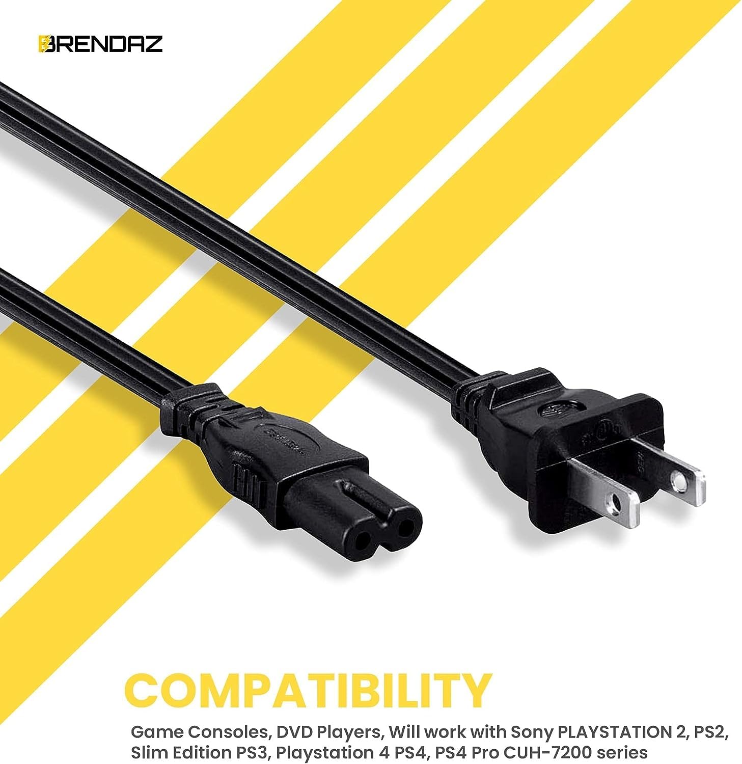 BRENDAZ Compatible AC Power Cord Cable for Bose Smart Soundbar 300, Soundbar 700 Speaker (6-Feet)