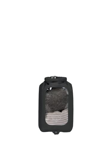 Osprey 6L Waterproof Dry Sack with Window, Black
