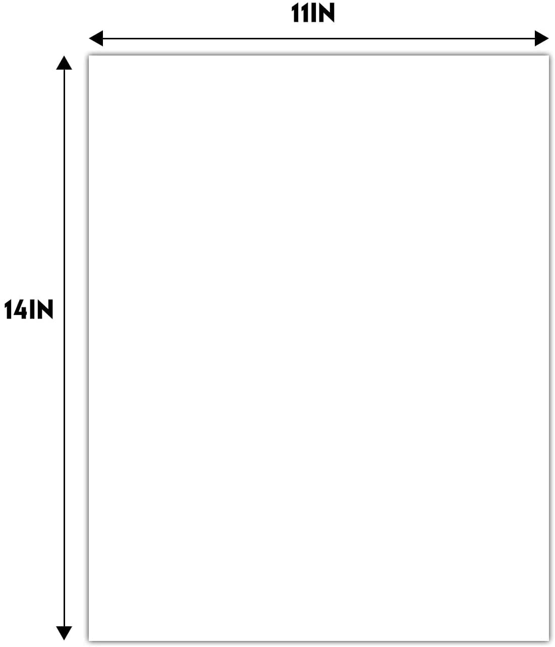 skyDrama 10-Pack Uncut Acid-Free Picture Mat Boards - 11x14 - White - for Photography, Art & Craft