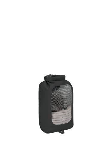 Osprey 6L Waterproof Dry Sack with Window, Black