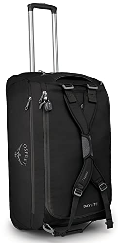 Osprey Daylite Wheeled 85L Duffel/Carry-On Luggage, Black