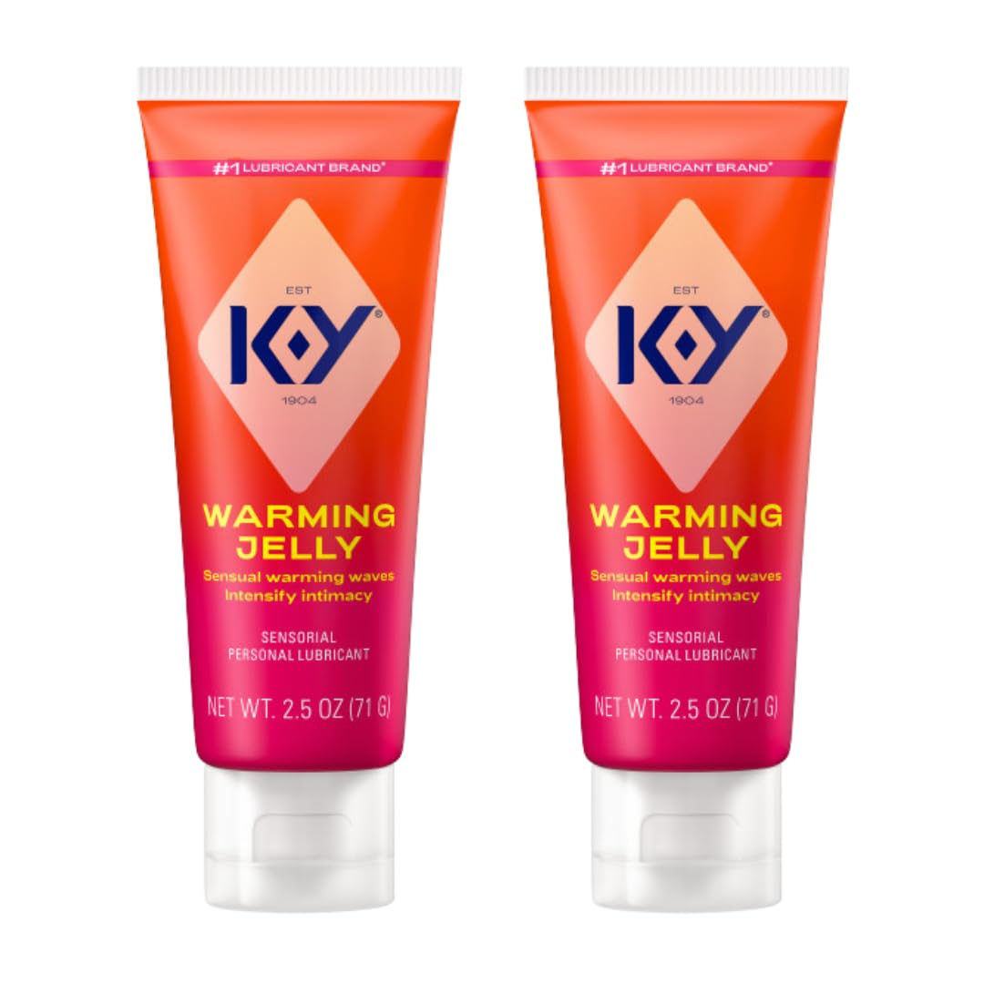 Personal Lubricant, K-Y Warming Liquid Personal Lube , 2.5 oz. (Pack of 2) Sex Lube for Women, Men & Couples. HSA Eligible