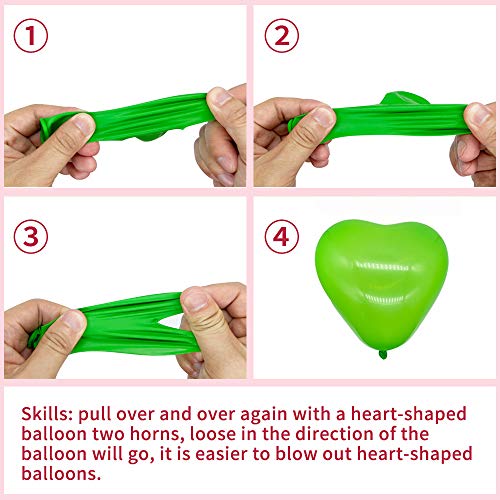 STIMULATE SZXXZZMY 50 6-inch Red Color Heart shaped Latex Balloons for Valentines Day,Propose Marriage,Wedding Party