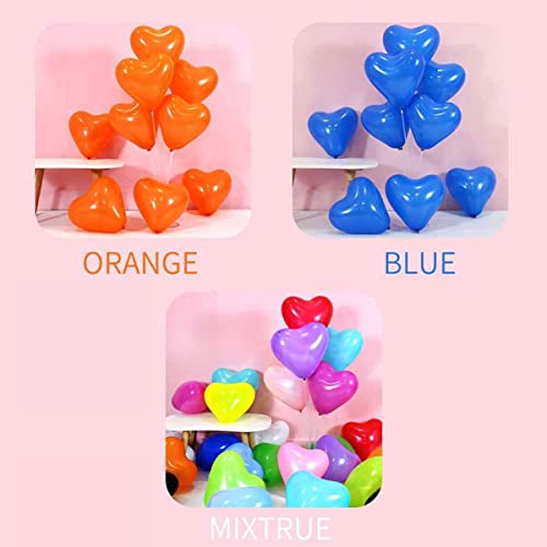 STIMULATE SZXXZZMY 50 6-inch Red Color Heart shaped Latex Balloons for Valentines Day,Propose Marriage,Wedding Party