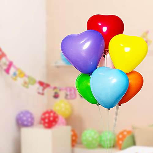 STIMULATE SZXXZZMY 50 6-inch Red Color Heart shaped Latex Balloons for Valentines Day,Propose Marriage,Wedding Party