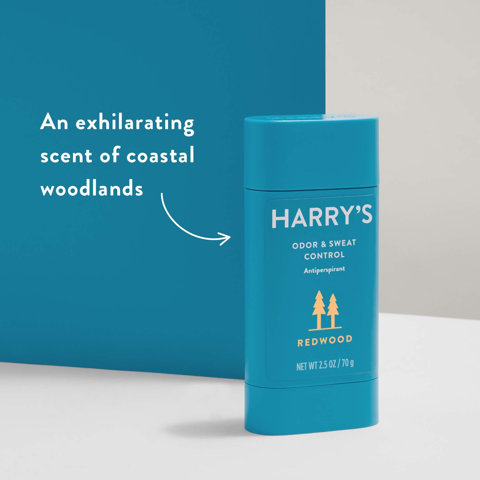 Harry's Deodorant & Antiperspirant - Odor & Sweat Control Antiperspirant for Men - Redwood (Pack of 6)