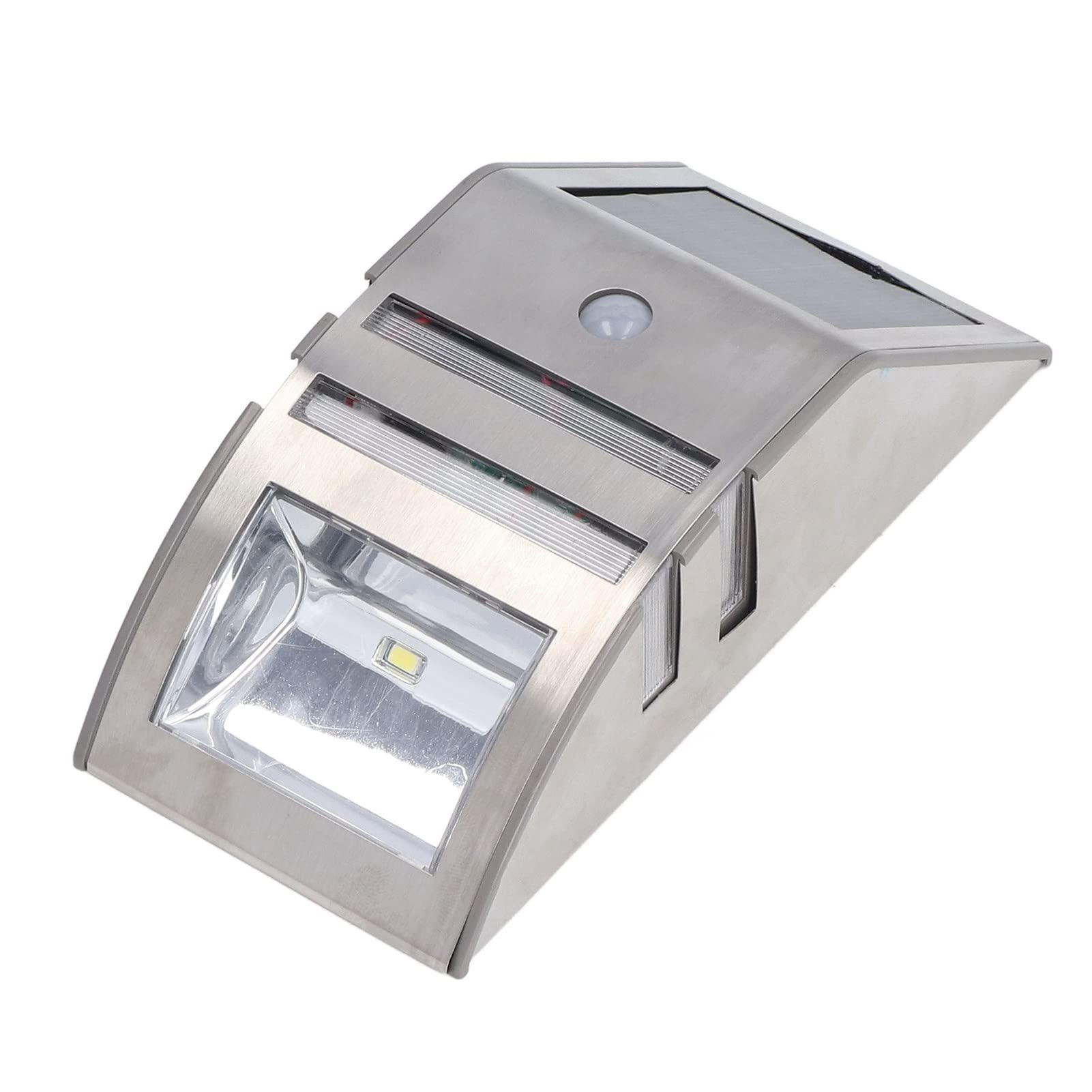 Orenic Exquisite Solar Wall Lamp with PIR Motion Sensor, High Sensitivity White Light, Stainless Steel Shell - Perfect for Corridor and Villa Illumination