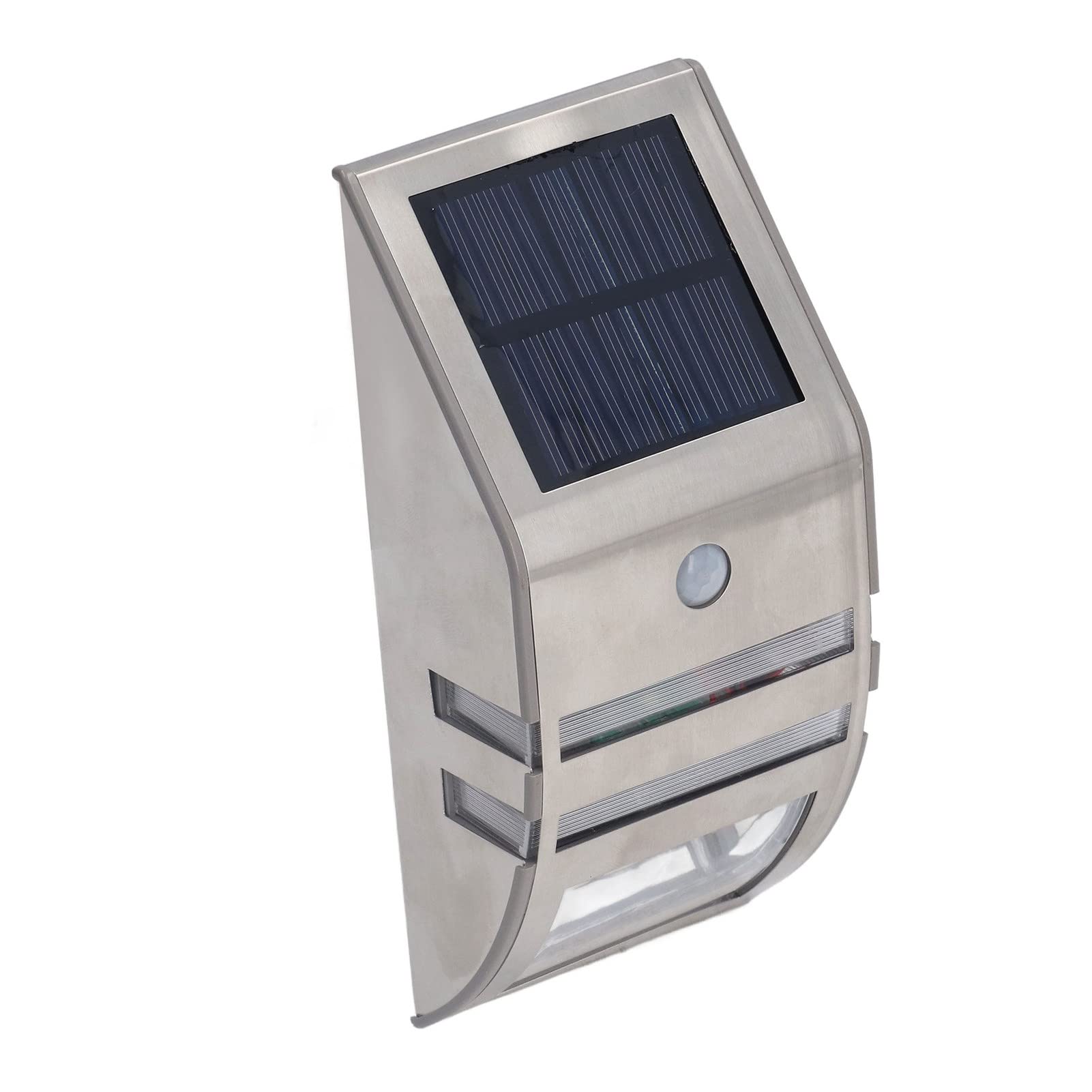 Orenic Exquisite Solar Wall Lamp with PIR Motion Sensor, High Sensitivity White Light, Stainless Steel Shell - Perfect for Corridor and Villa Illumination