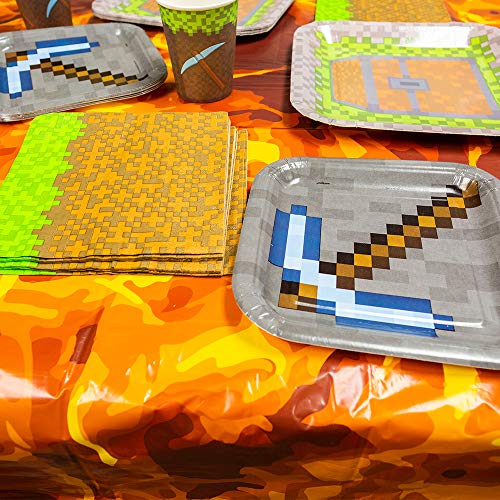 Blue Orchards Fire Table Covers (Pack of 2) - 54"x108" XL - Fire Party Supplies, Fire Table, Dragon Birthday Party, Fire Backdrop, Firefighter Birthday Supplies, Flame Decorations, Flame Table Cover