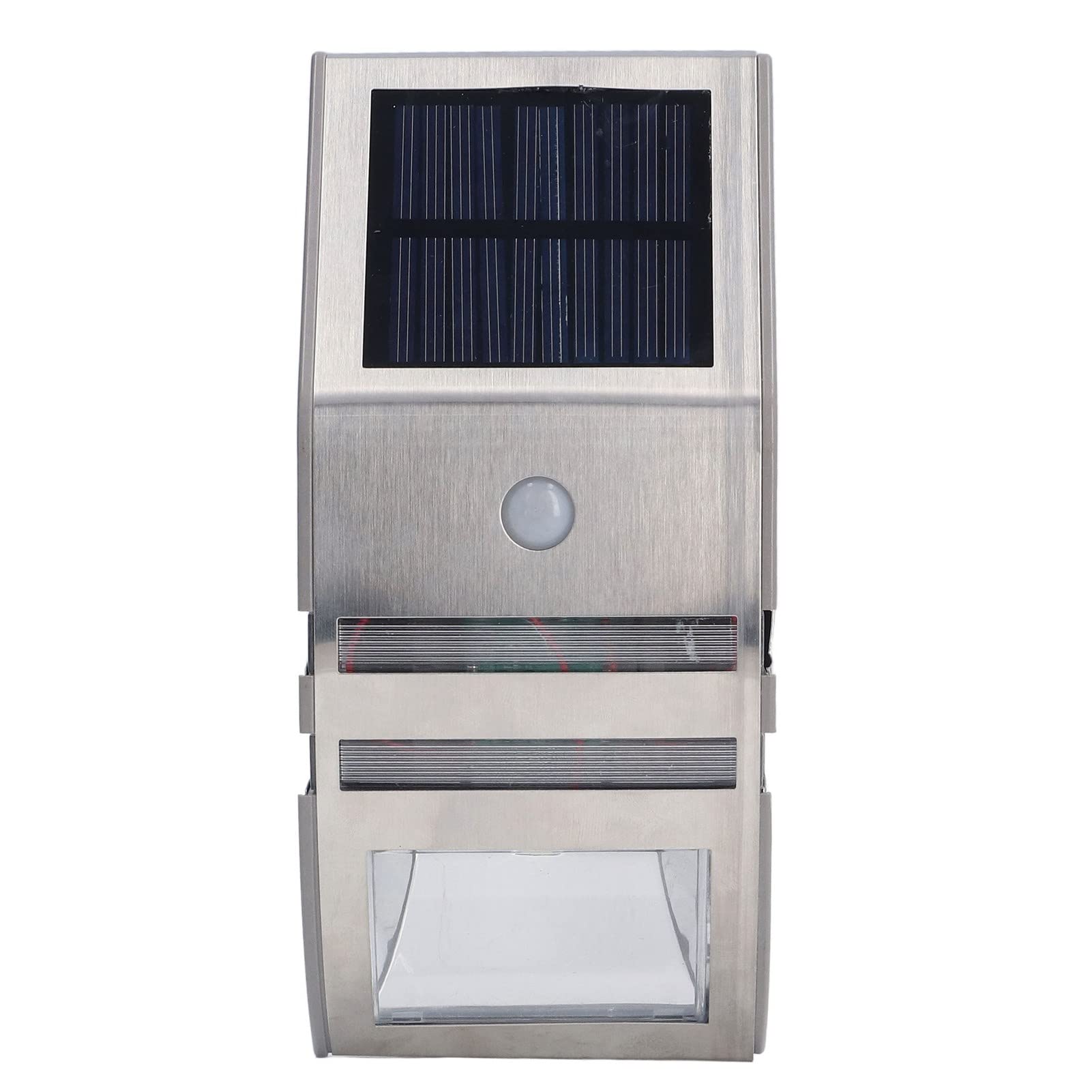 Orenic Exquisite Solar Wall Lamp with PIR Motion Sensor, High Sensitivity White Light, Stainless Steel Shell - Perfect for Corridor and Villa Illumination