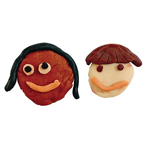 Colorations Multi Cultural Dough, 6 Pounds, 6 Natural Skin Tones, Non-Toxic, Resealable Tubs, Soft, Non-Crumble, Modeling, Sensory, Smooth, School, All About Me, Social Awareness