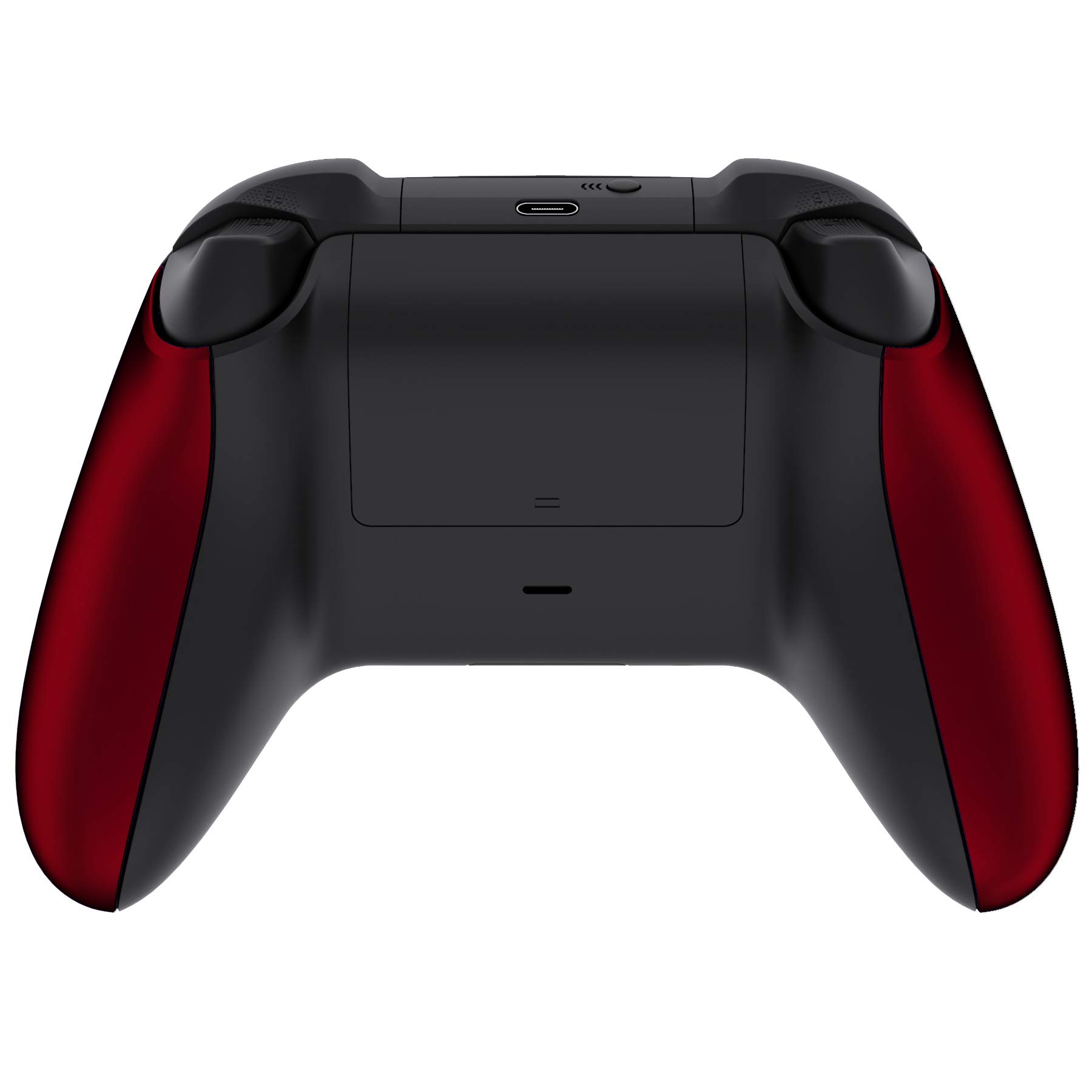 eXtremeRate Controller Grip for Xbox Series X & S, Scarlet Red Soft Touch Comfortable Left Right Side Rails, Replacement Parts Rear Shell for Xbox Core Wireless Controller [Controller Excluded]