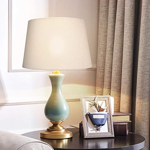 TOOTOO STAR Double 10x12x8" Fabric Natural Linen Cone Drum Hand Craft Medium Lamp Shade Set of 2, Lampshade for Floor Table Lamp, Spider (Bright White)