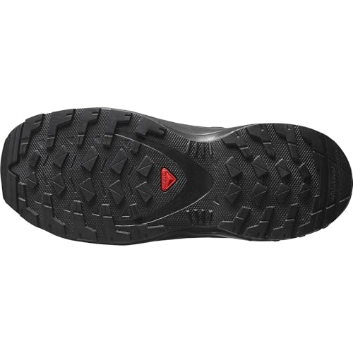 Salomon Junior XA PRO V8 CLIMASALOMON™ WATERPROOF Outdoor Shoes for Kids, Black / Black / Ebony, 2