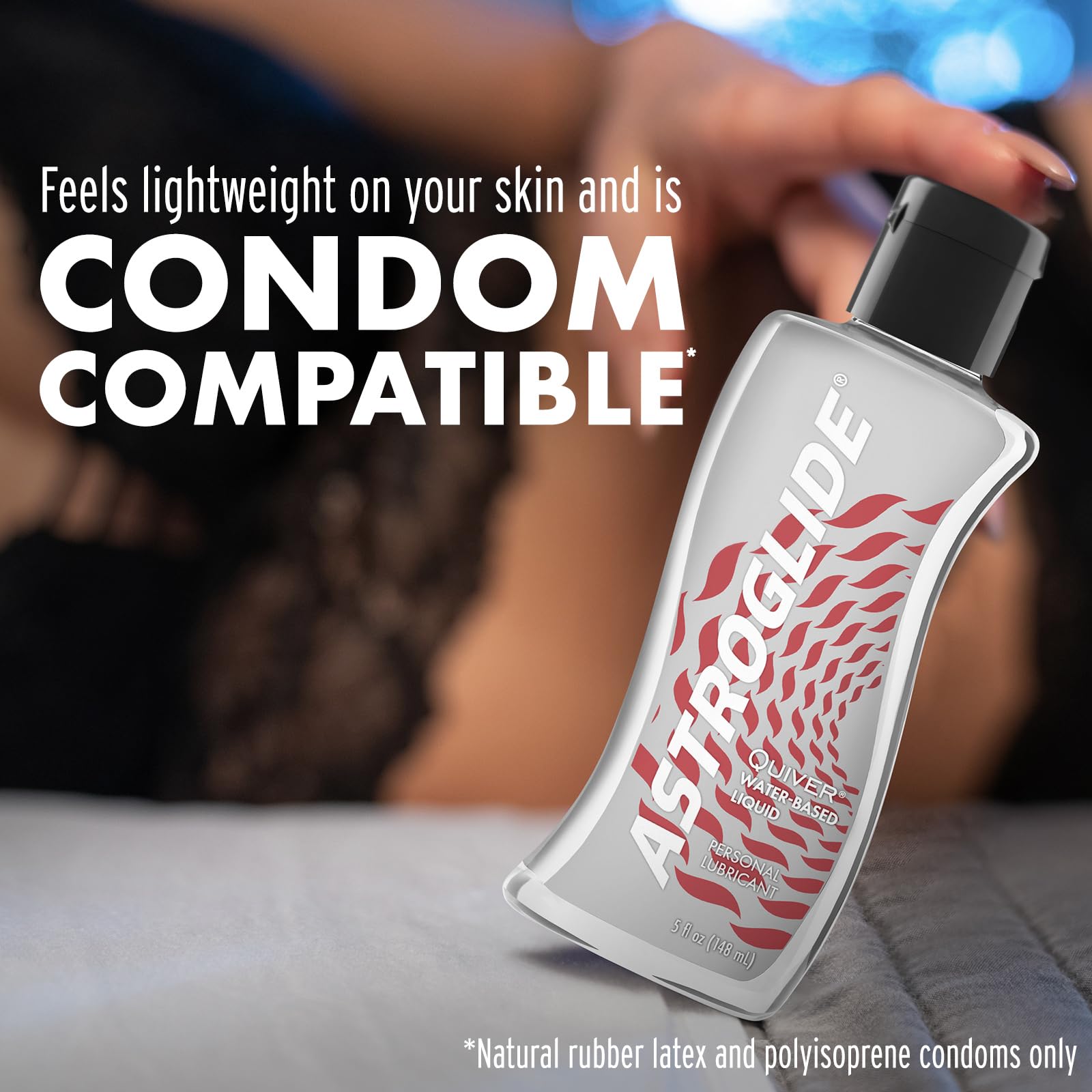 Astroglide Water Based Lube (5oz), Quiver Personal Lubricant, Arousal Sex Lube Adds Sensations for Men, Women and Couples, and Easy Clean-Up