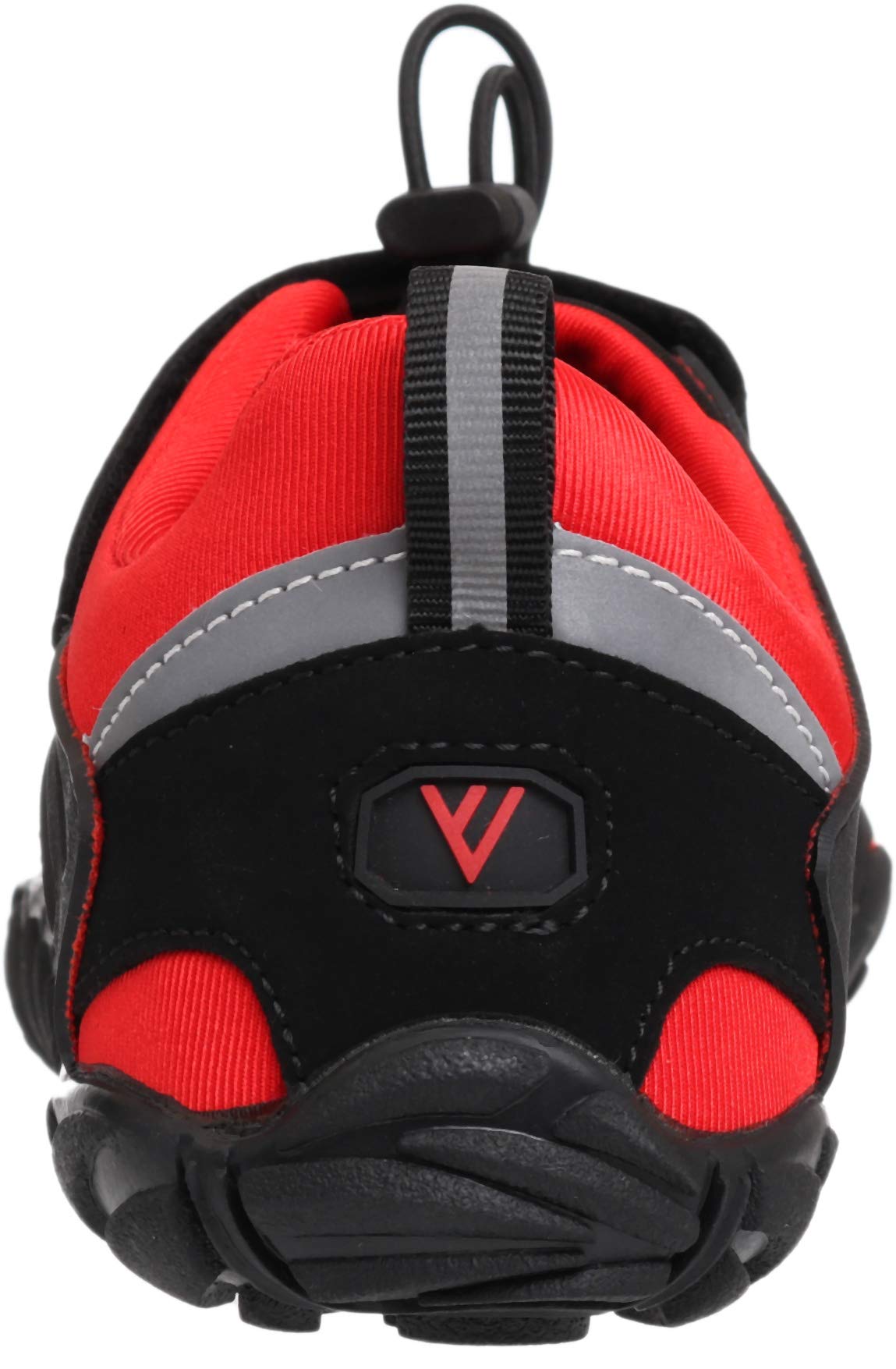 WHITIN Men's Trail Running Shoes Minimalist Barefoot Wide Width Toe Box Gym Workout Fitness Low Zero Drop Parkour Road Sport Beach Black Red Size 12