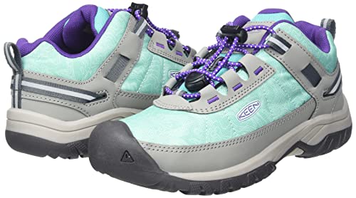 KEEN Targhee Sport Breathable Easy On Lightweight Hiking Shoes, Waterfall/Vapor, 2 US Unisex Big Kid