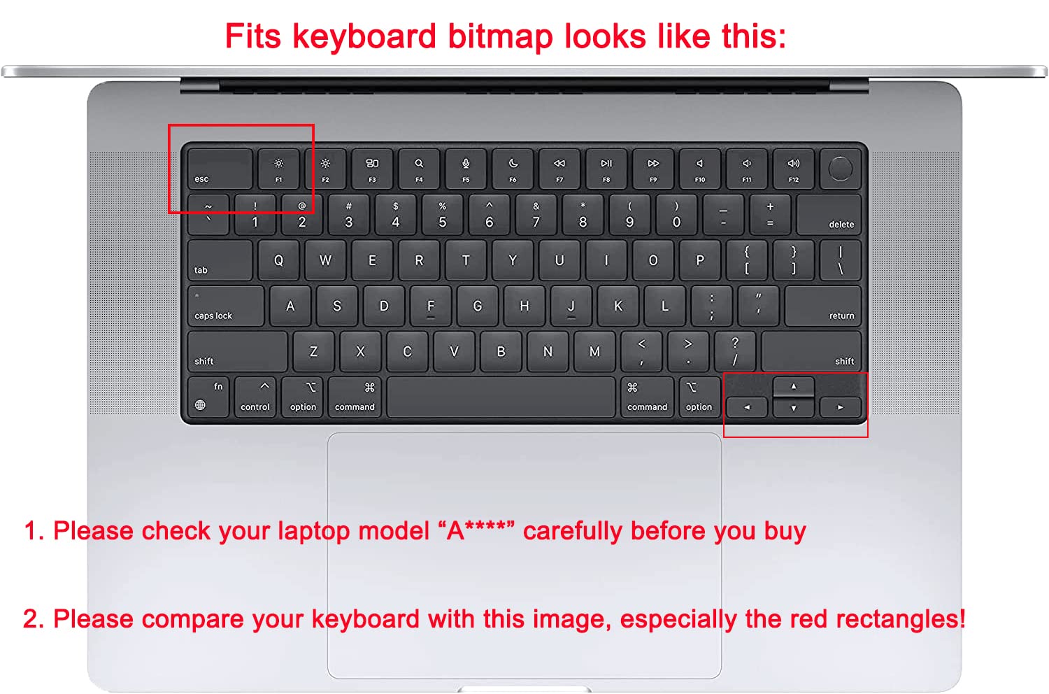 Keyboard Cover Compatible for MacBook Air 15 M2 A2941, 2022 MacBook Air 13.6 inch M2 A2681, 2021-2023 Release MacBook Pro 14/16 M3/M2/M1 Pro/Max A2918 A2992 A2779 A2442 A2991 A2780 A2485 (Rose Gold)